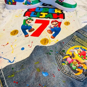 Mario Outfit, Super Mario Bros Outfit , Mario and Luigi Birthday Outfit ...