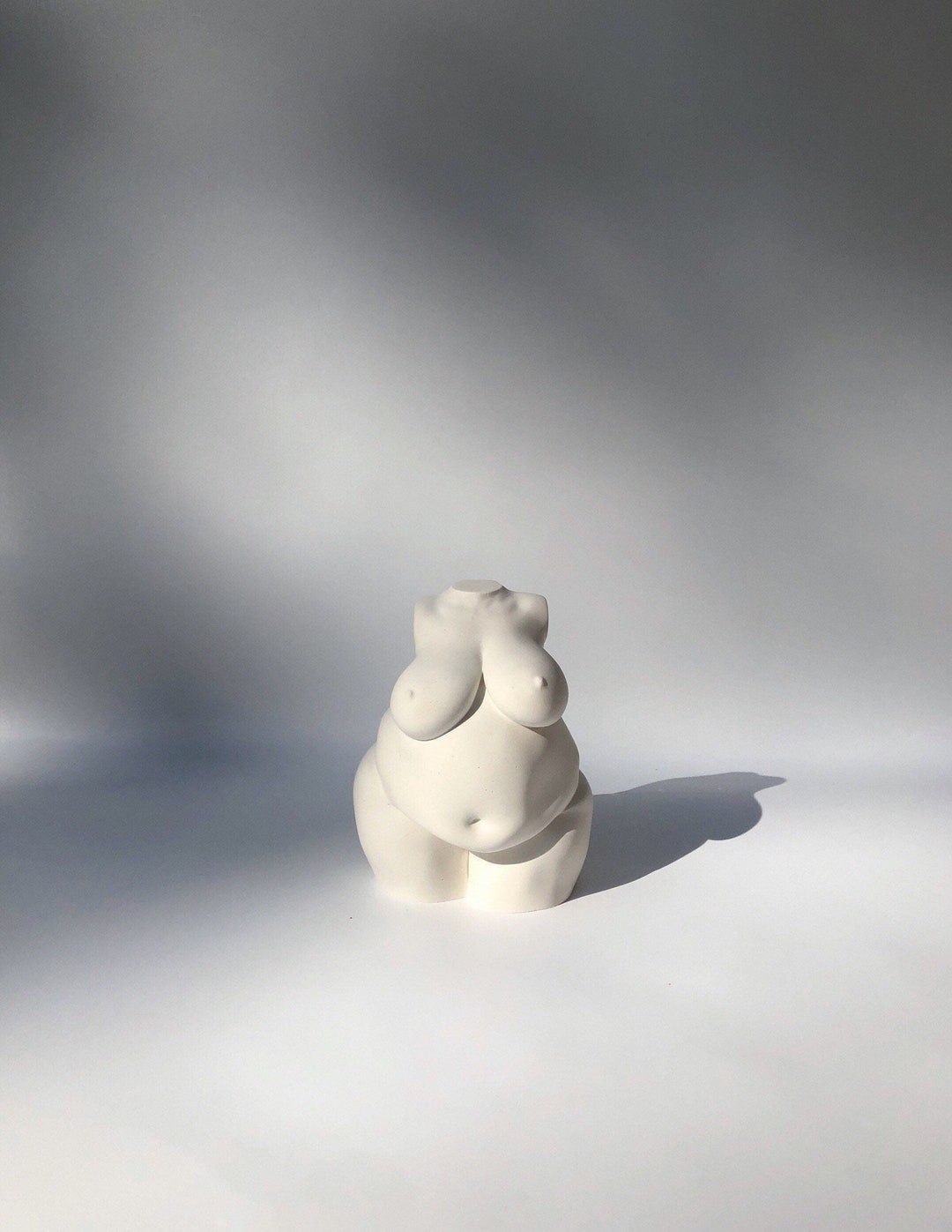 Super Curvy plus-size Goddess Torso Statue, Bookshelf Decor, Body ...