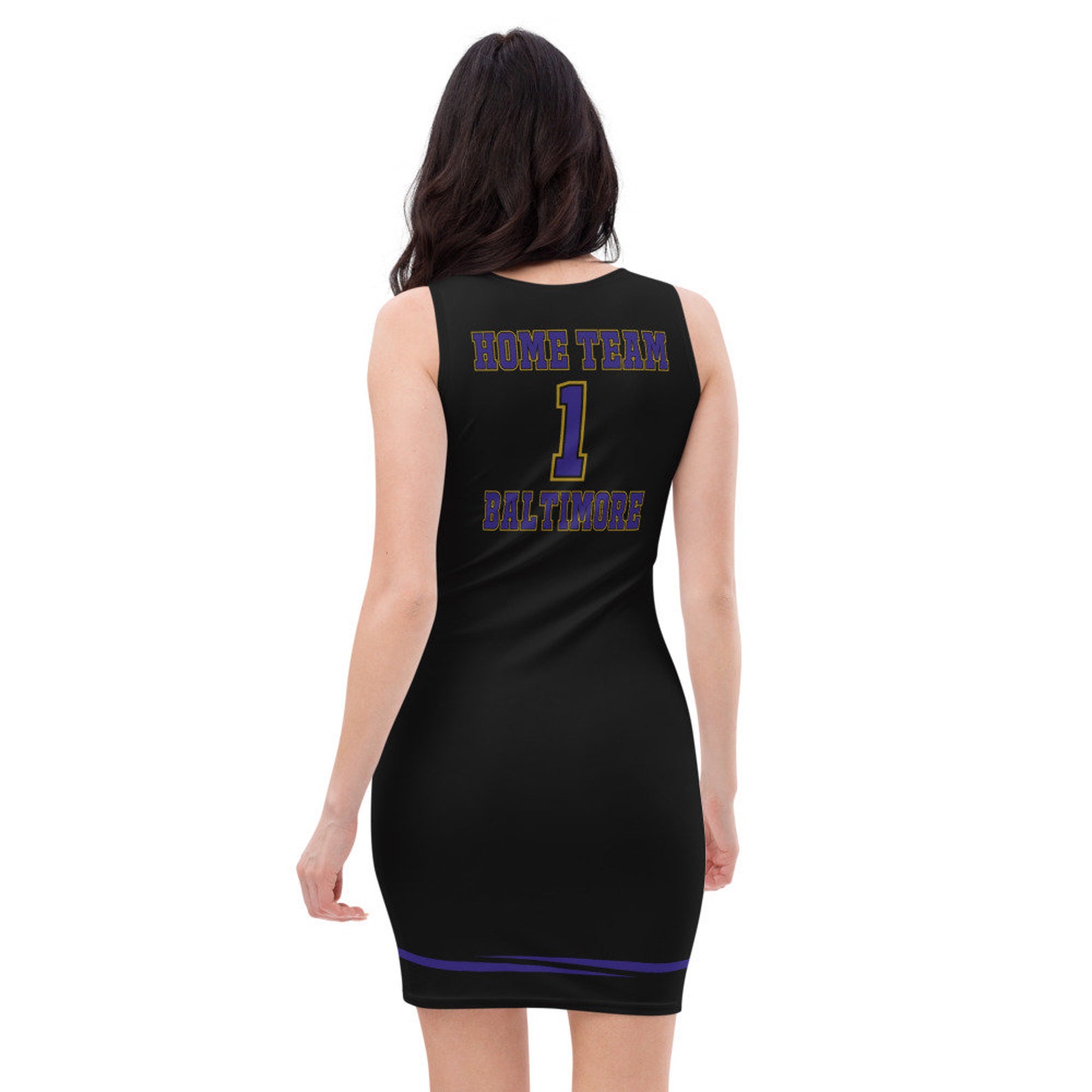 Baltimore Themed Superfan Ravens Dress | Etsy