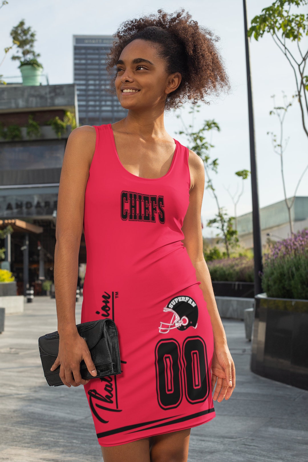 Kansas City Themed Superfan Chiefs Dress by Thatxpression - Etsy
