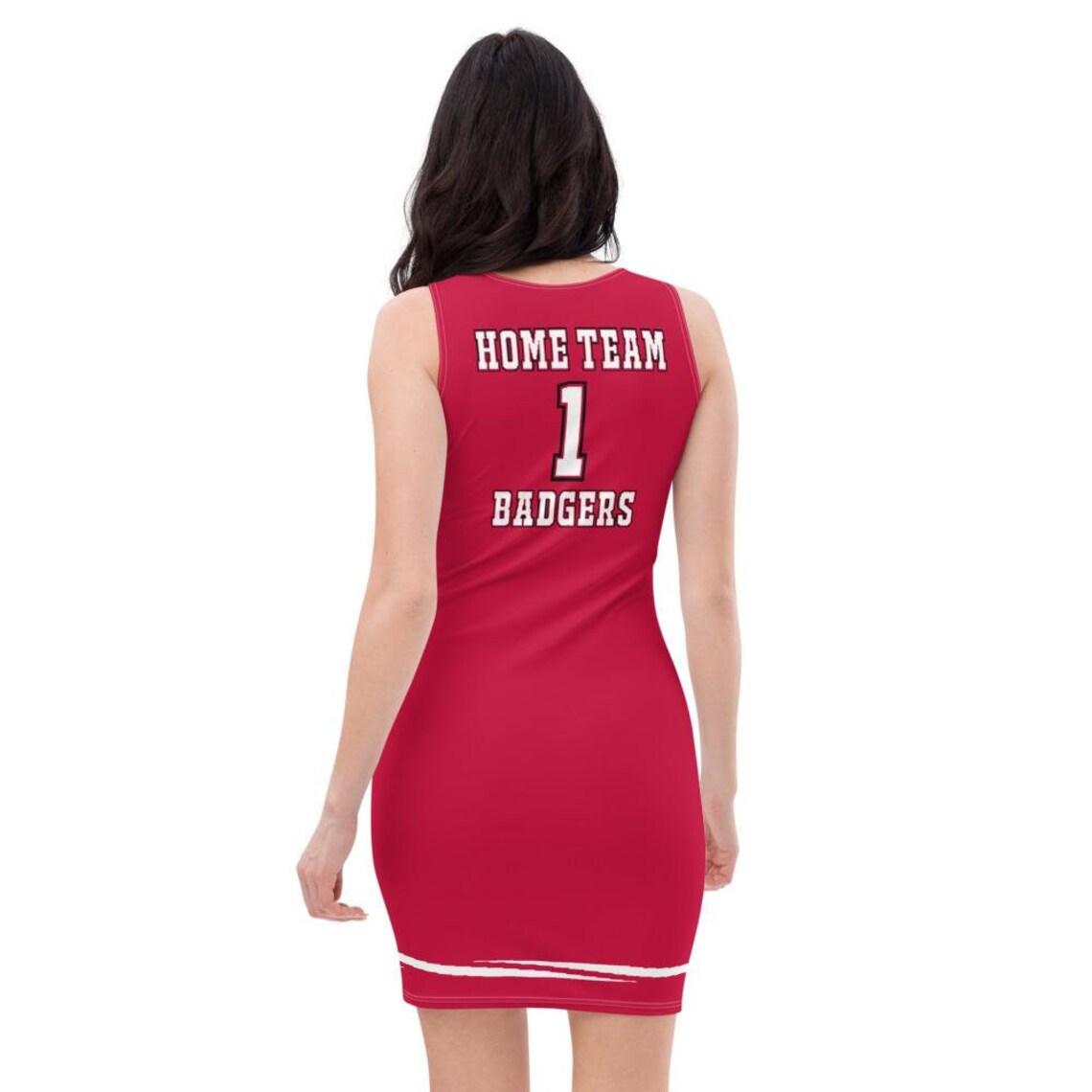 ThatXpression Badgers Themed Fan Apparel Fitted Dress | Etsy