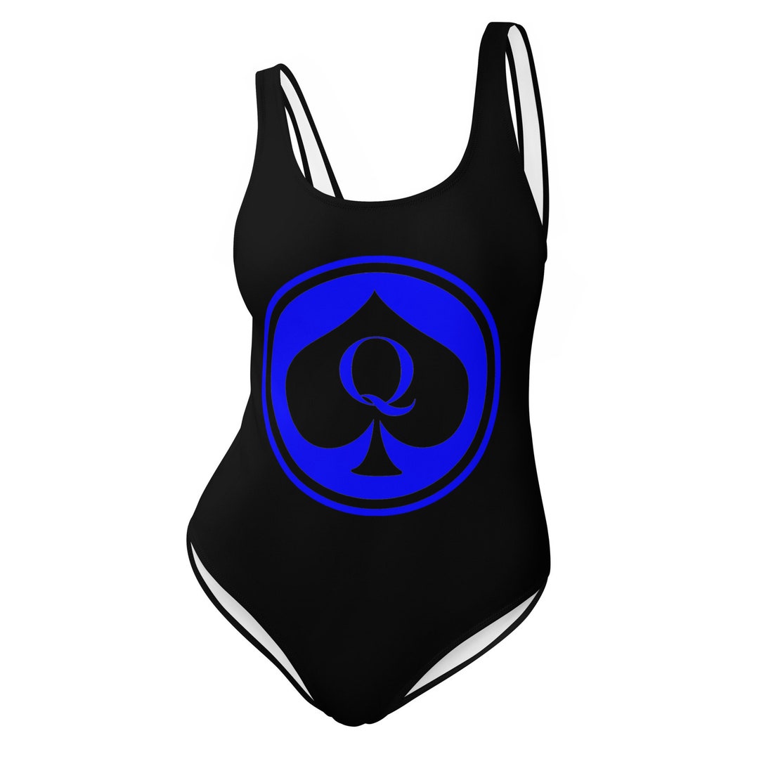 QOS Queen of Spades One Piece Swimsuit - Etsy UK