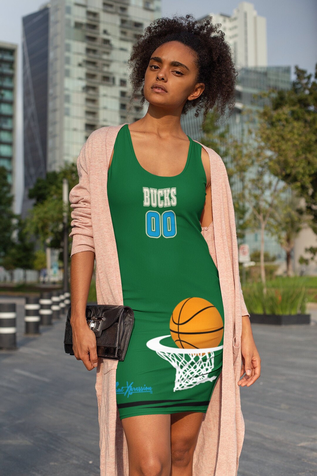 Thatxpression Home Team Fan Appreciation Milwaukee Themed Fitted Dress ...