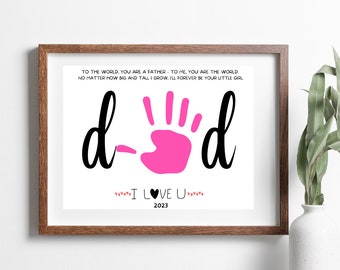 Father's Day Handprint Craft - Etsy