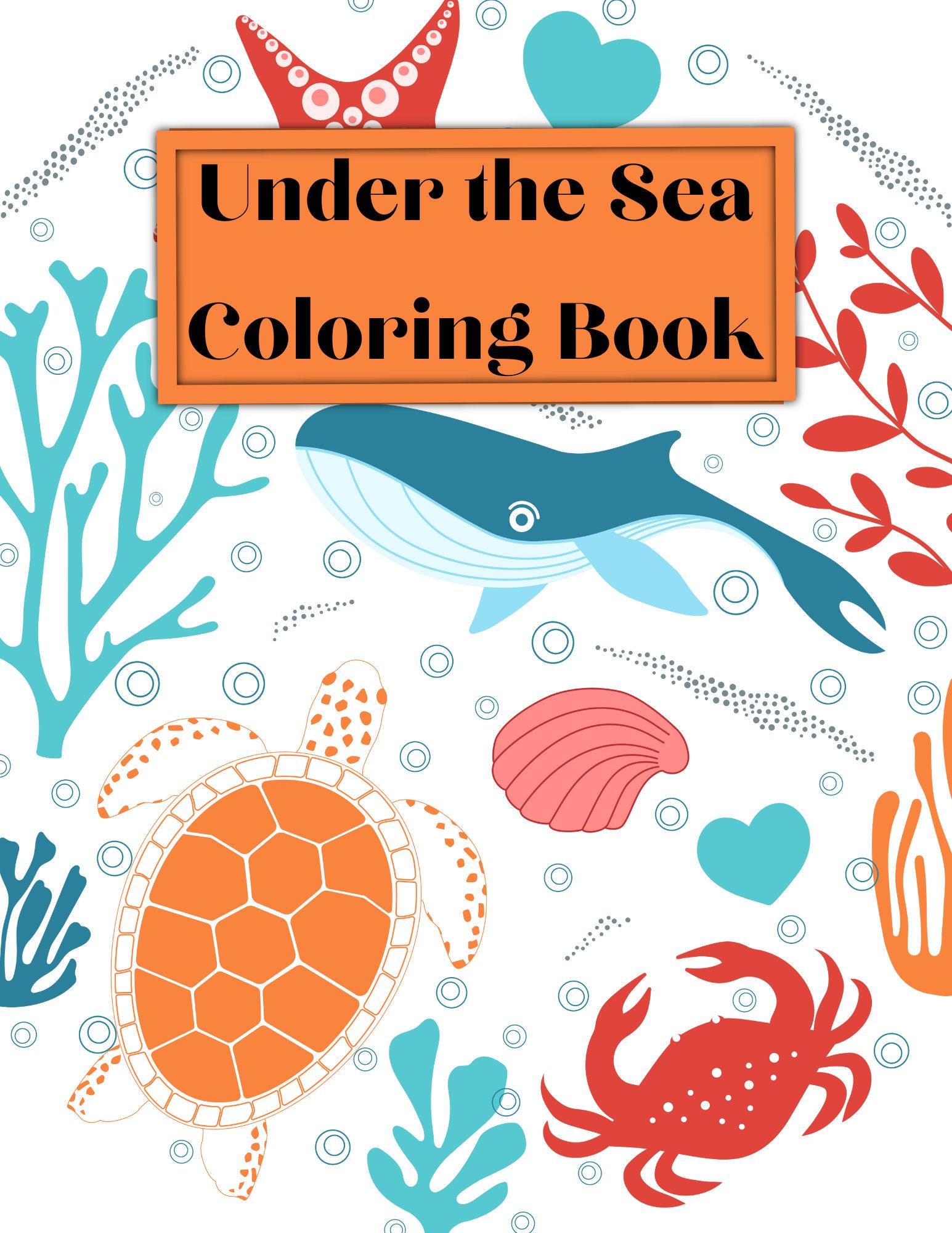 Under the Sea Coloring Book - Etsy