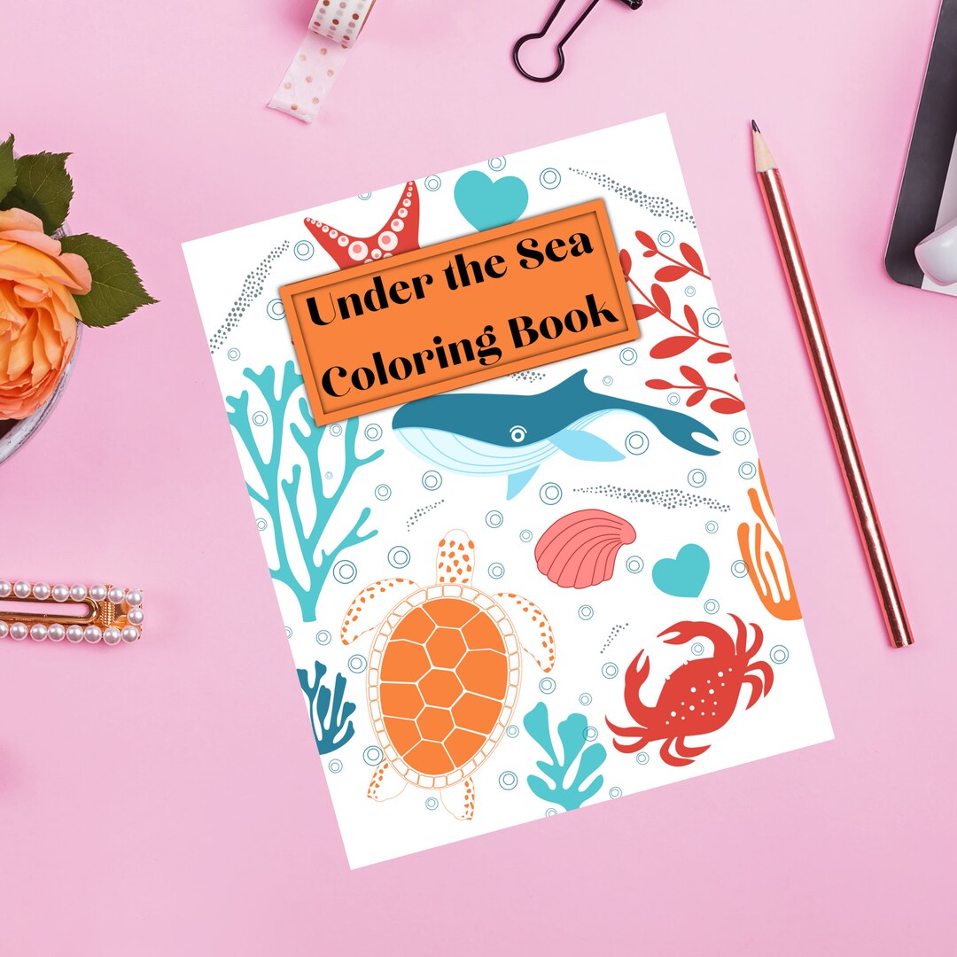 Under the Sea Coloring Book - Etsy