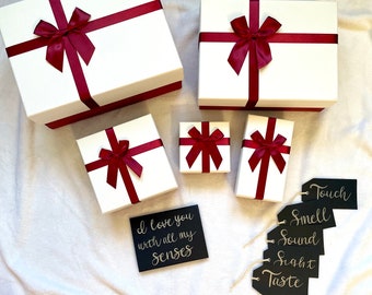 5 Senses Gift Set KIT Anniversary Birthday 5 Senses Themed - Etsy