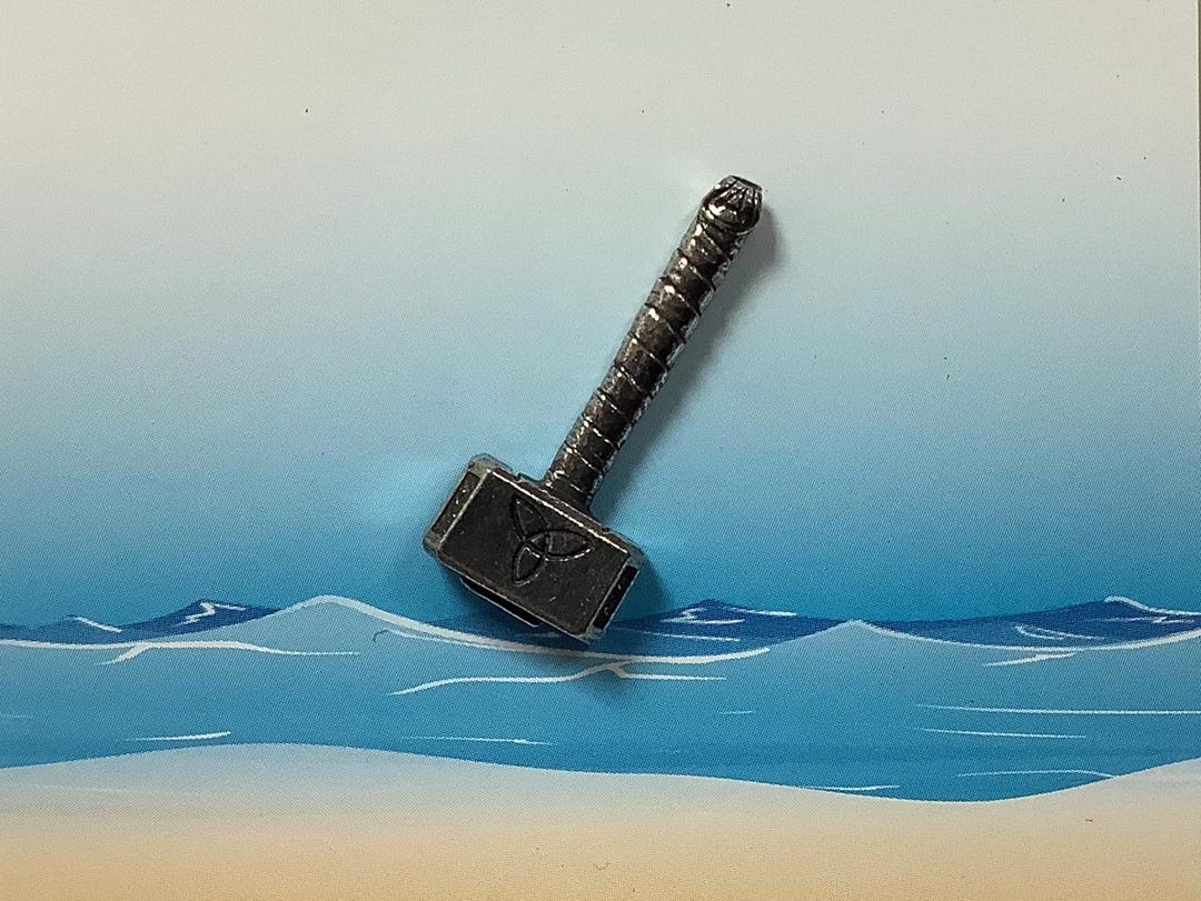 Viking Mjolnir Thors Hammer Silver Pewter Pin Badge (W) - Etsy