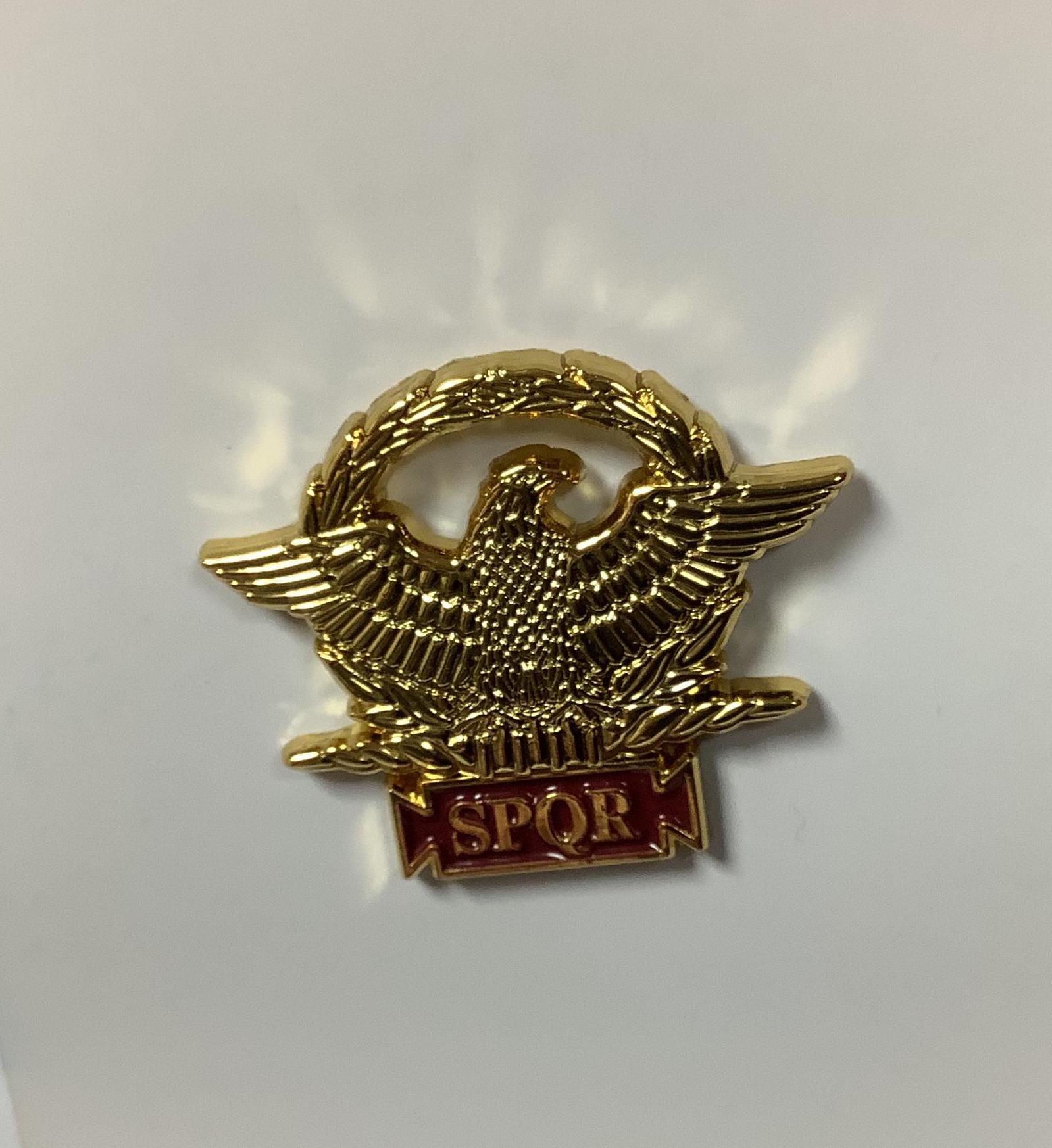 Stunning Roman SPQR Enamelled Pin Badge (W) - Etsy