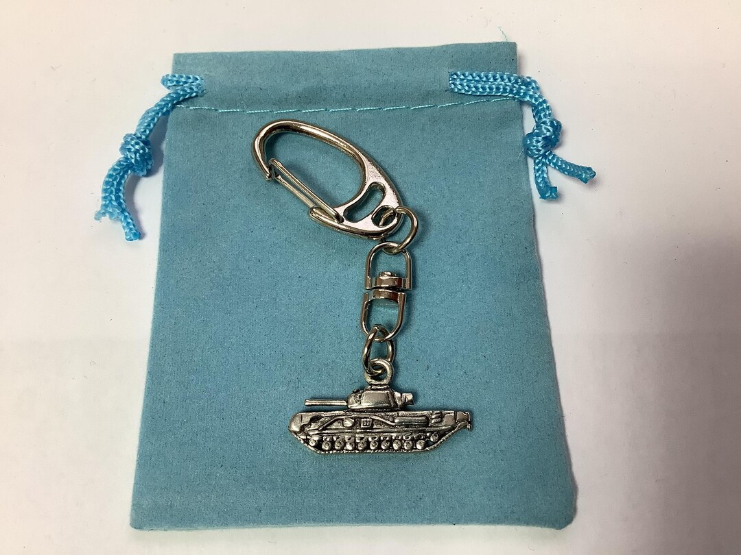 WW2 Churchill Tank Silver Pewter Keyring (P) - Etsy