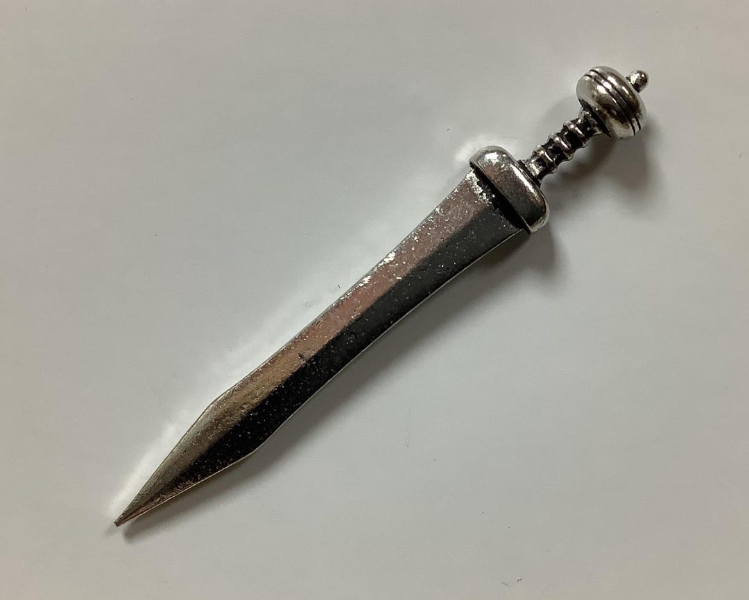 Roman Gladius Sword Silver Pewter Pin Badge (T) - Etsy