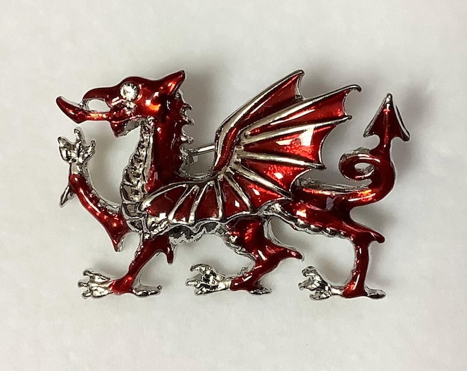 Welsh Dragon Rampant Kilt Pin/brooch - Made in the UK - Etsy