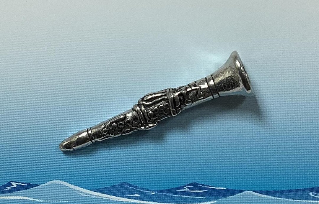Clarinet Silver Pewter Pin Badge (B) - Etsy