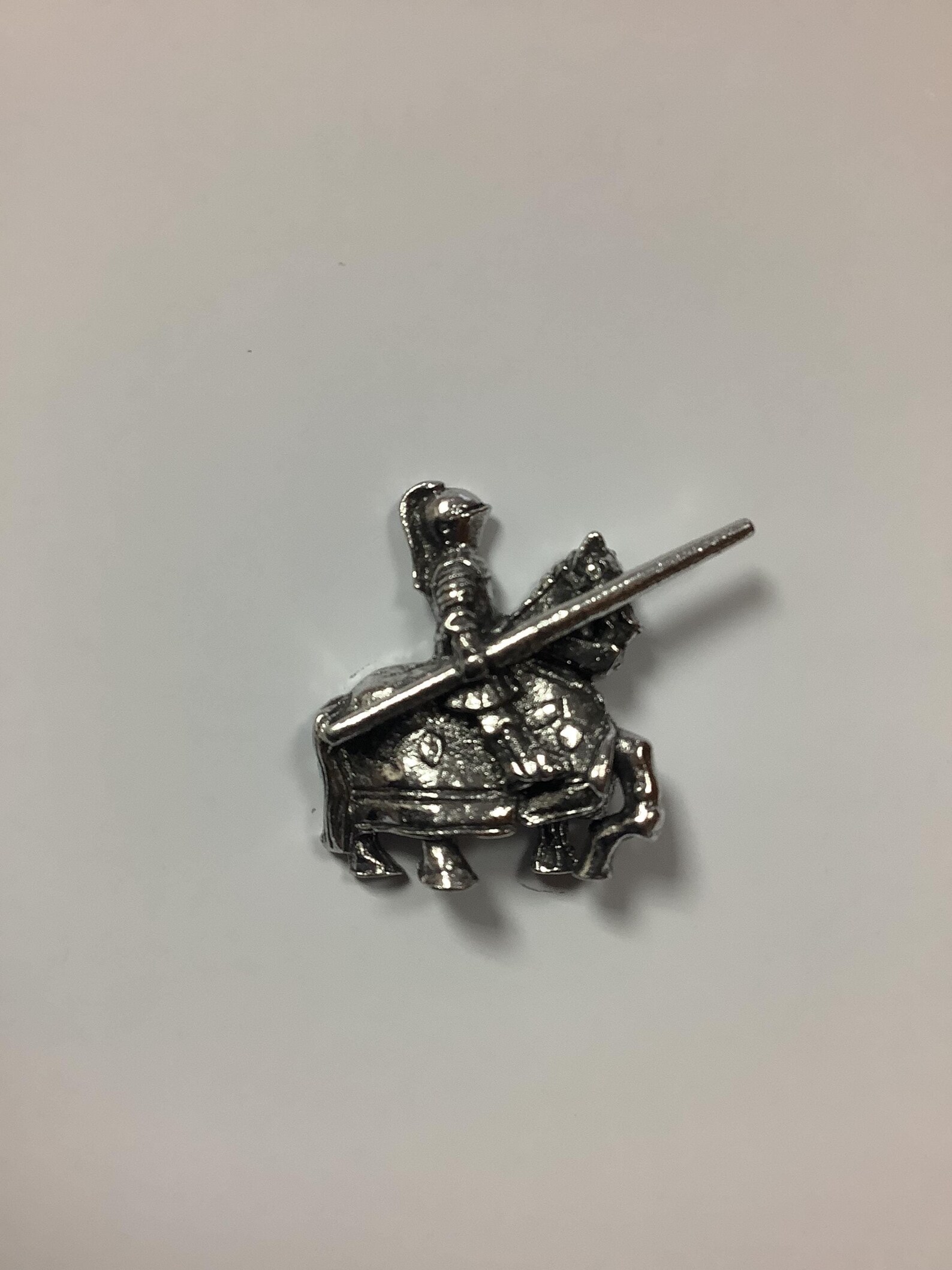 Medieval Jousting Knight Silver Pewter Pin Badge (W) - Etsy