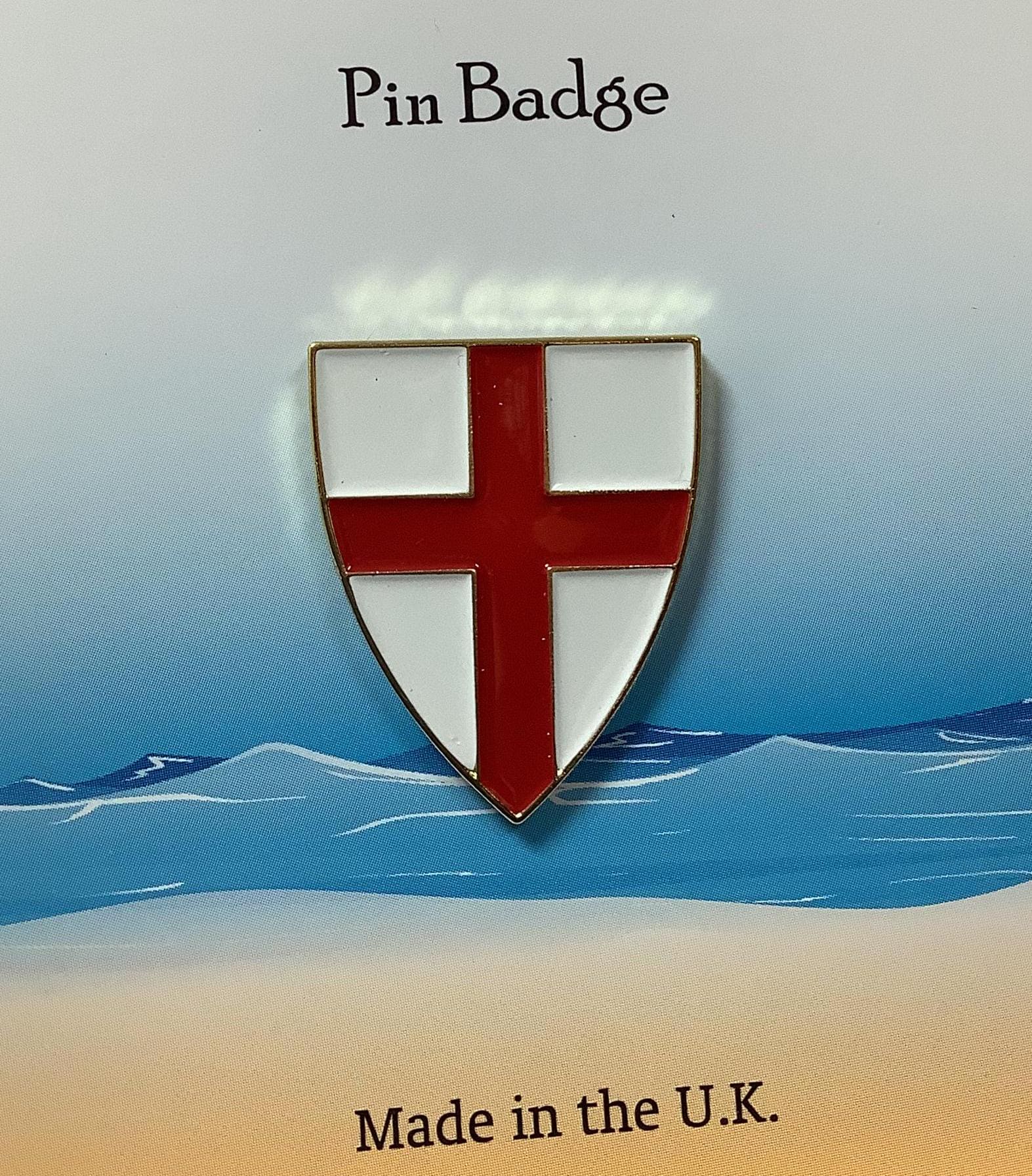 Medieval St George Cross Shield Enamelled Metal Pin Badge (W) - Etsy