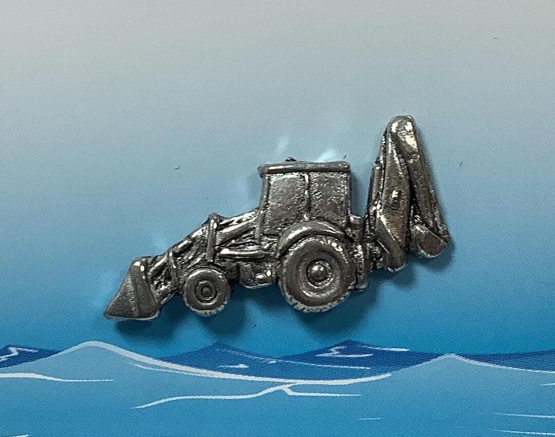 JCB Digger Silver Pewter Pin Badge (P) - Etsy