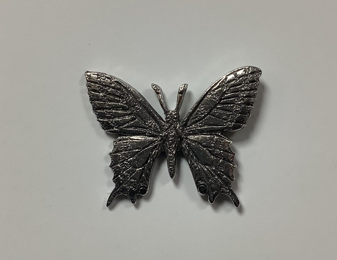 Swallowtail Butterfly Silver Pewter Pin Badge (W) - Etsy