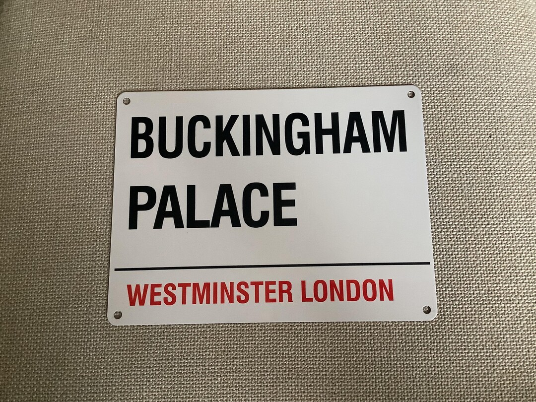 Buckingham Palace - Vintage Style Metal Wall Hanging Street Sign - Etsy