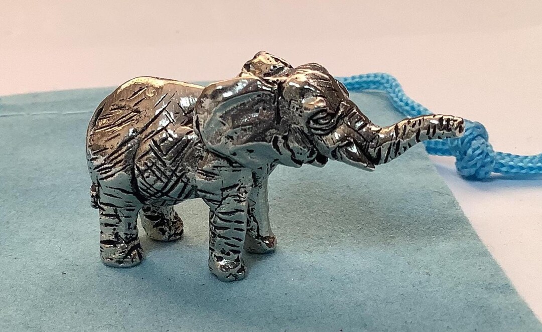 Baby Elephant Quality Silver Pewter Small Statue (B) - Etsy