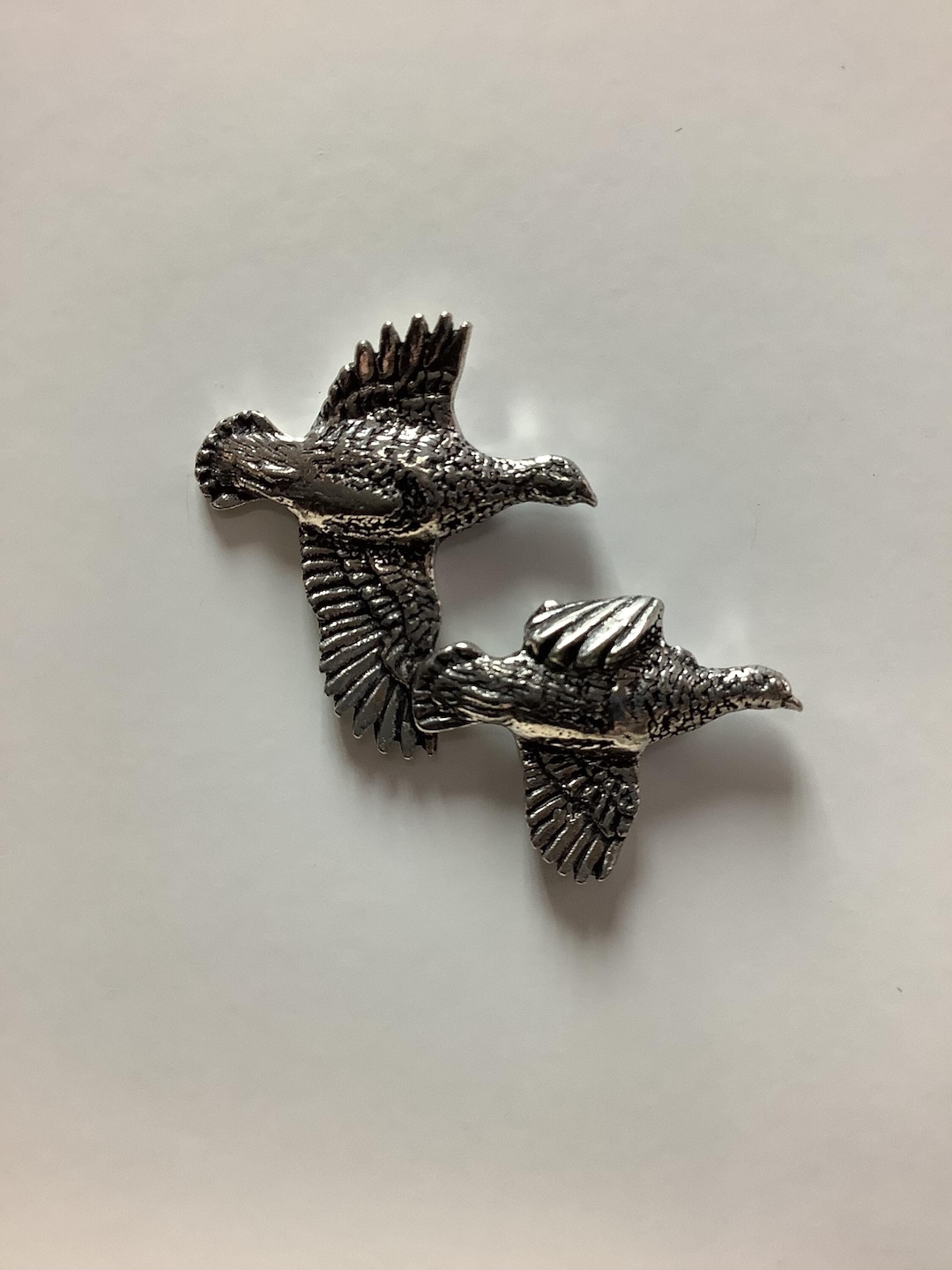 Flying Partridge Silver Pewter Pin Badge (T) - Etsy