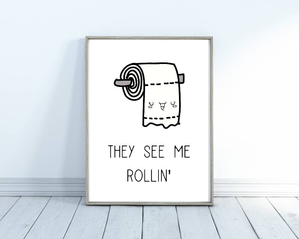 They See Me Rollin' Wall Art Print A4 - Etsy UK
