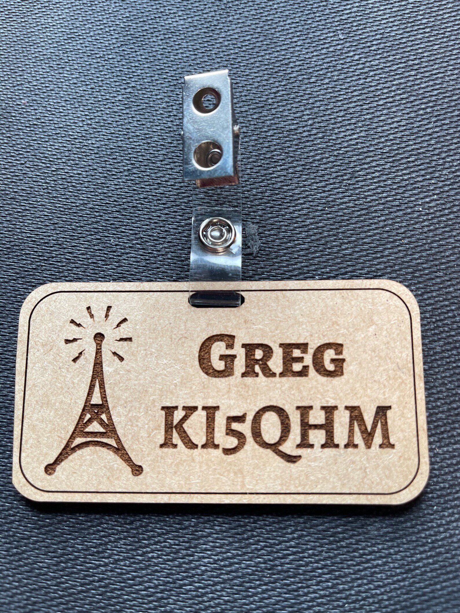 Customized HAM Radio Name Badge - Etsy
