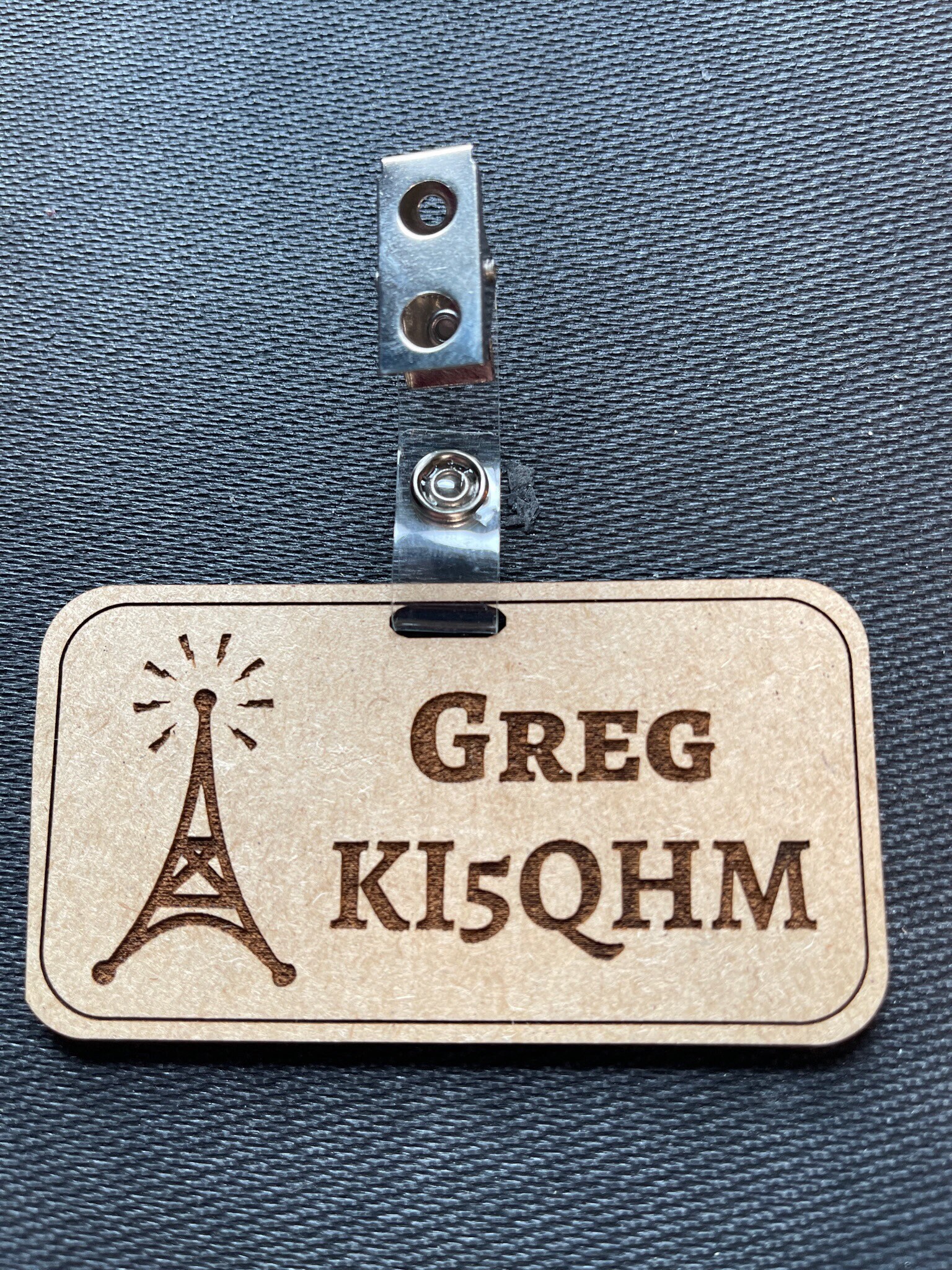 Customized HAM Radio Name Badge - Etsy