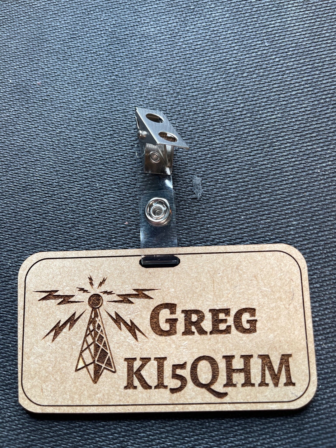 Customized HAM Radio Name Badge - Etsy