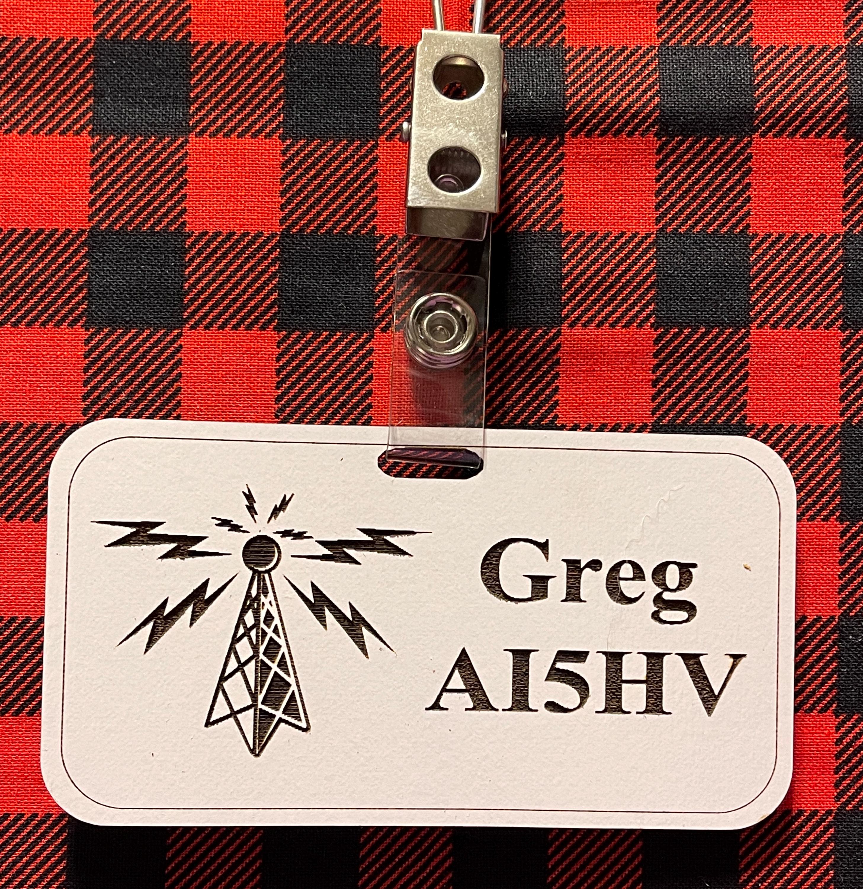 Customized HAM Radio Name Badge - Etsy