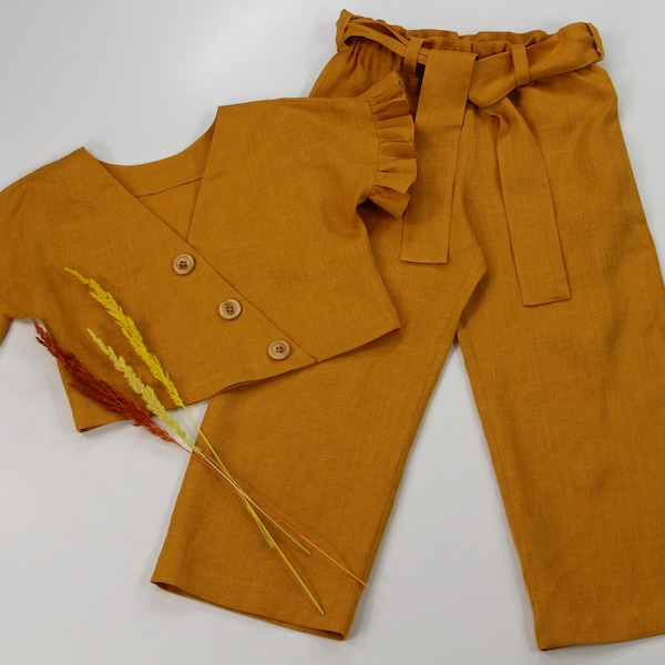 Kids Linen Clothing - Etsy
