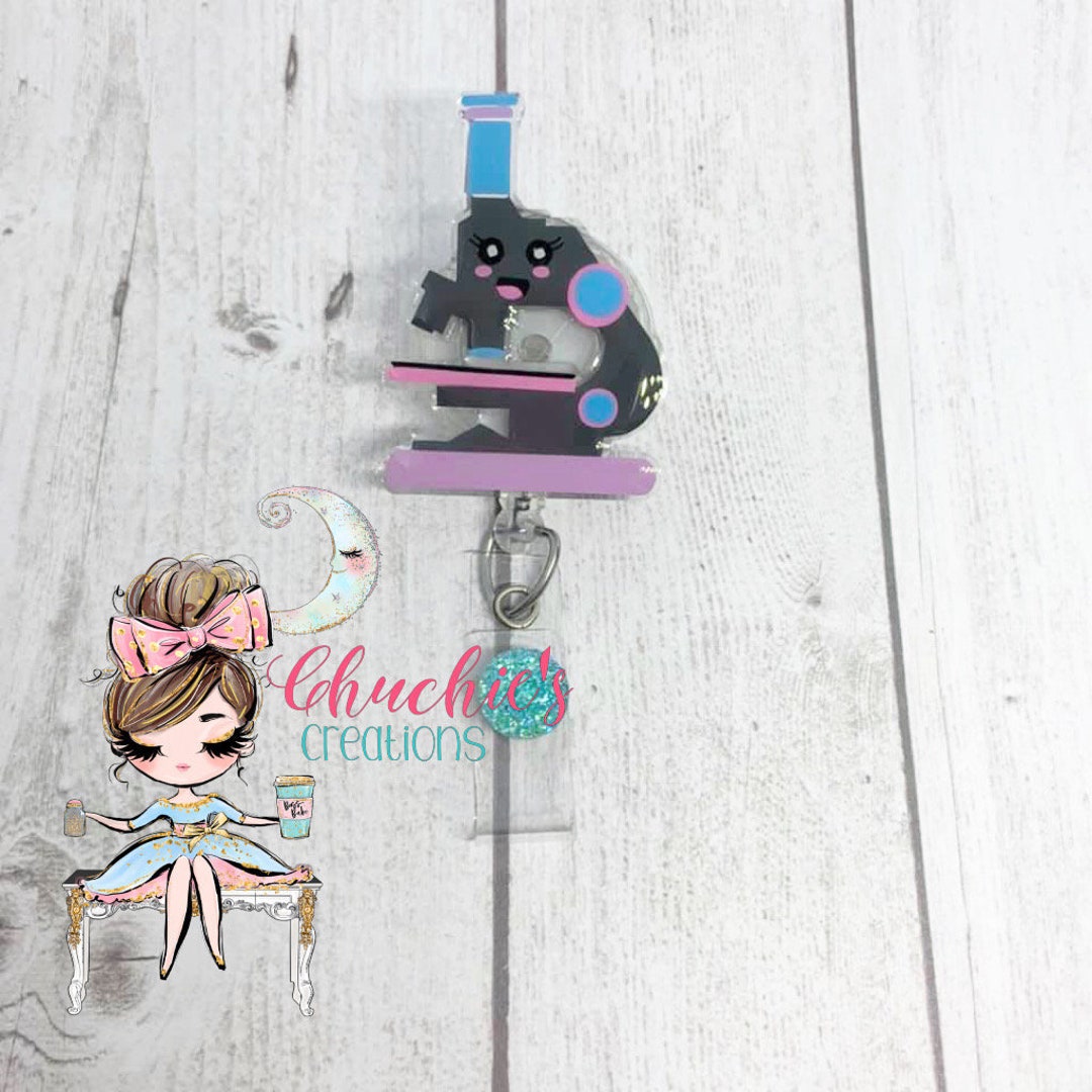 Microscope Badge Reellaboratory Badge Reelsscientist Badge - Etsy