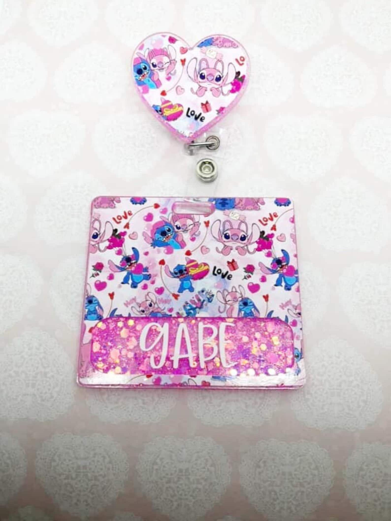 Hearts Badge Buddy, Valentines Day Badge Buddy, Vertical Badge Buddy ...