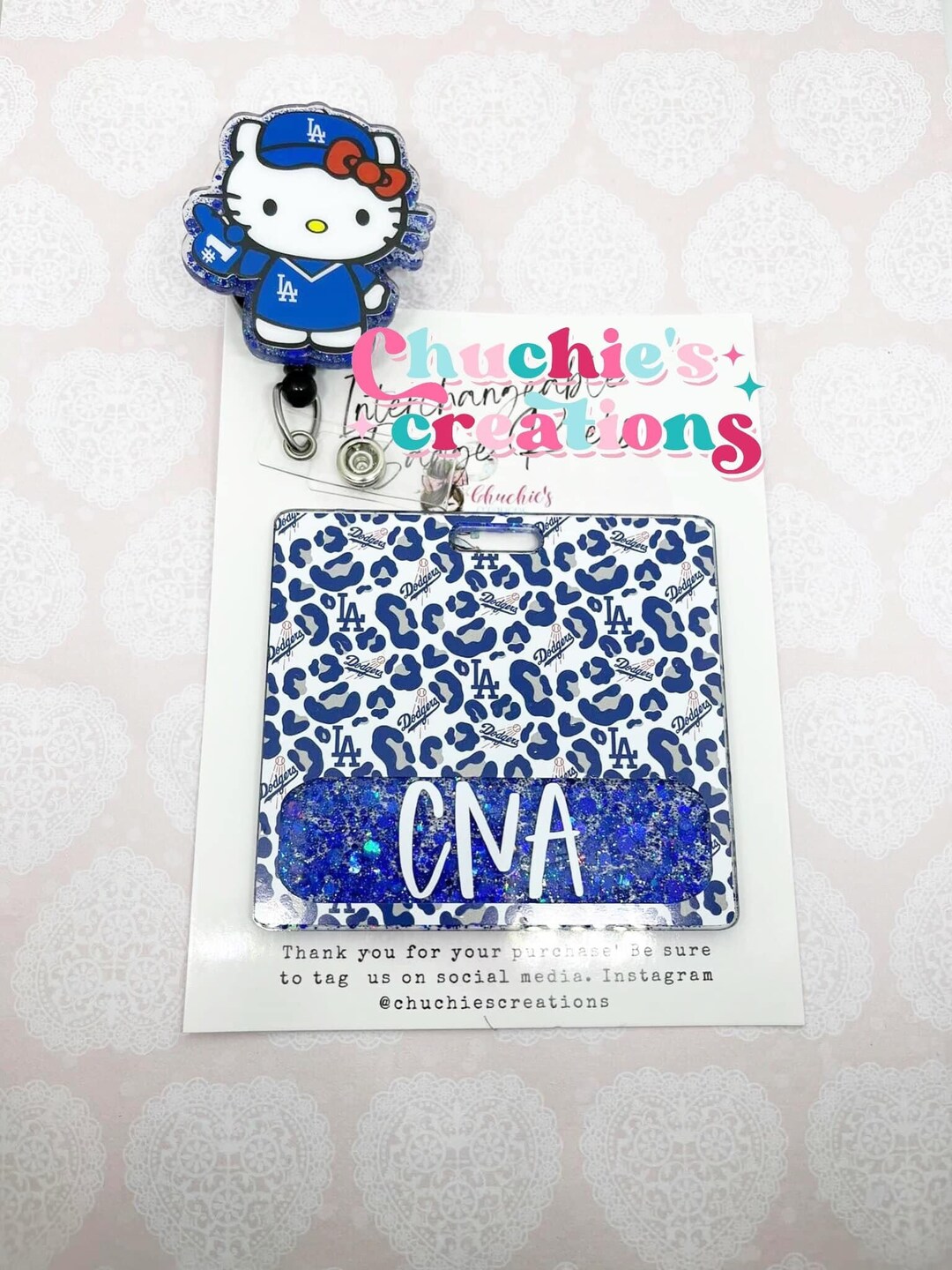 Baseball Badge Reel--kawaii Cat Badge Reel--baseball Badges--baseball ...