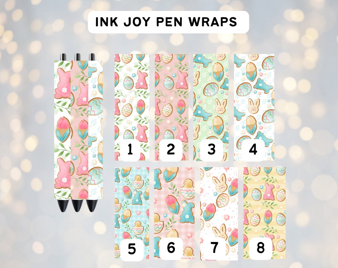Easter Pen Wraps, Ready to Use Pen Wraps, Ink Joy Pen Wraps, Epoxy Pen ...