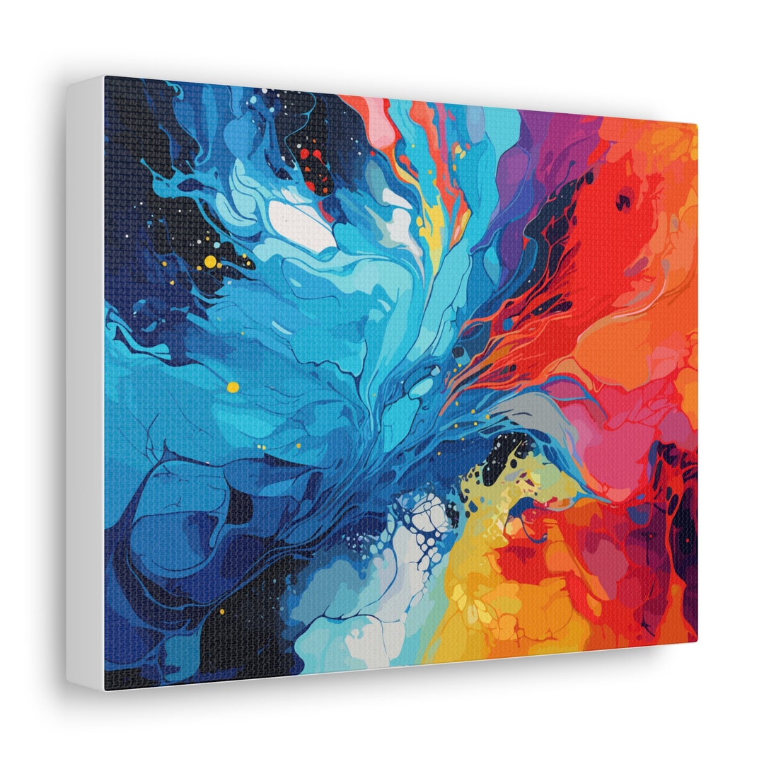 Colorful, Watercolor, Canvas Gallery Wraps, Artwork - Etsy