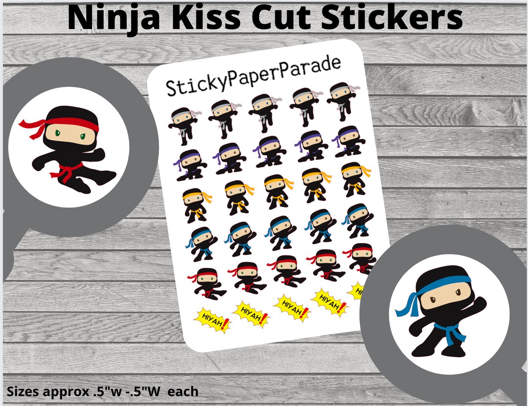 Ninja Planner Stickers // Planner Stickers // Period Planner Stickers ...