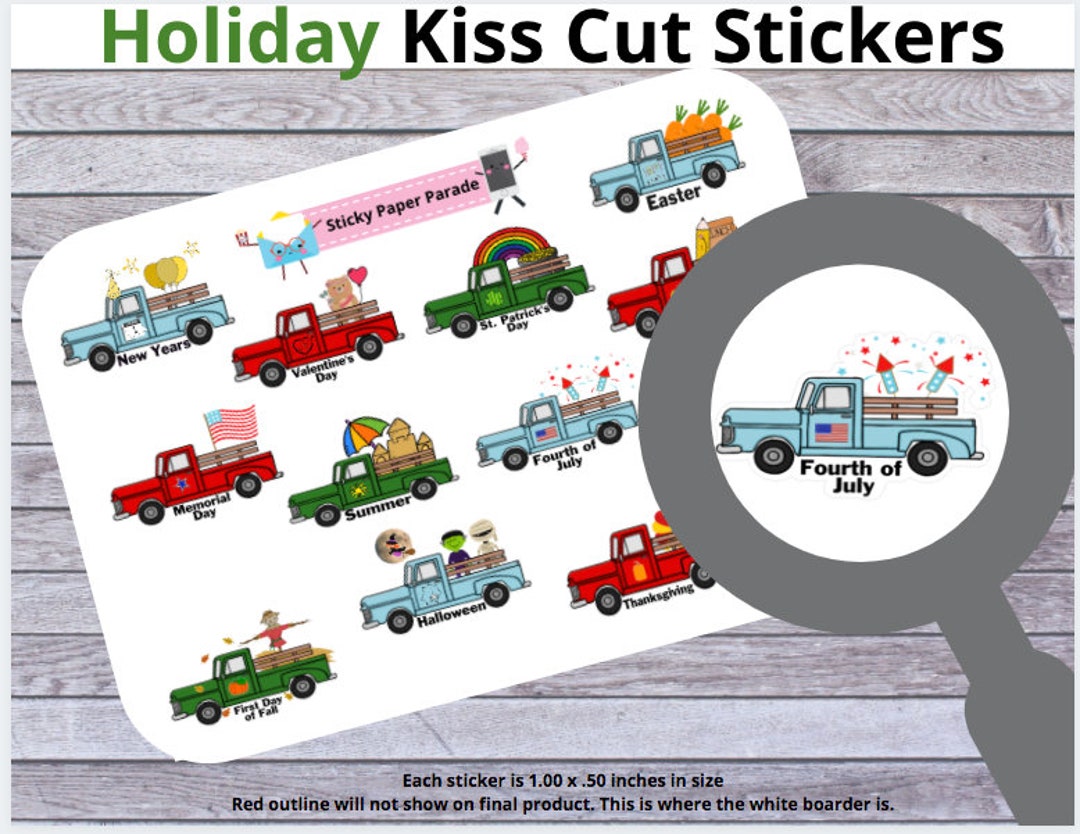 Holiday Planner Stickers // Planner Stickers // Monthly Holiday ...