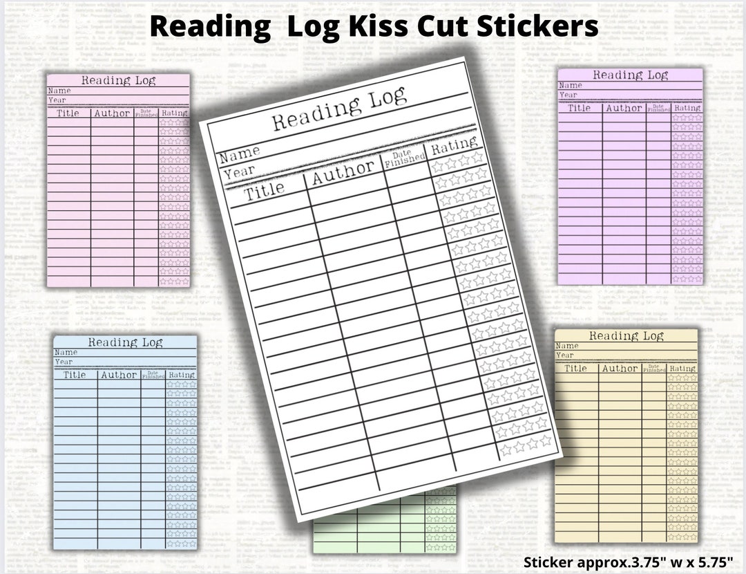 Readingtracker Stickers // Book Tracker // Reading Log Stickers ...