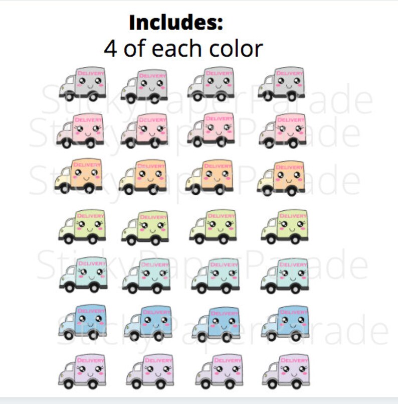 Delivery Planner Stickers // Planner Stickers // Package | Etsy