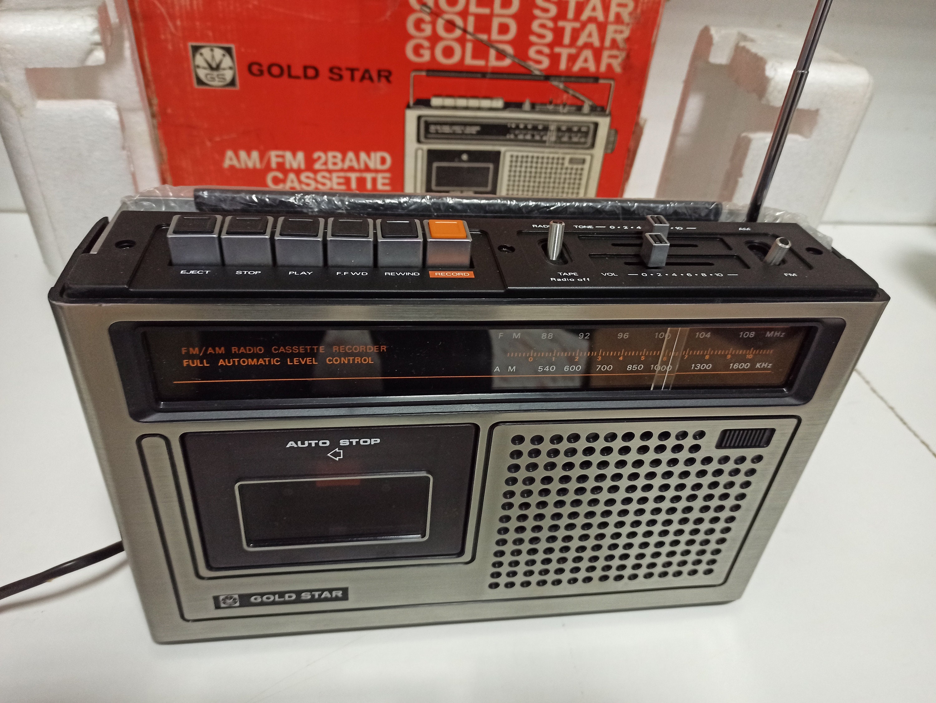 GOLD STAR TCR-380 Stereo Radio Cassette Recorder Vintage New - Etsy