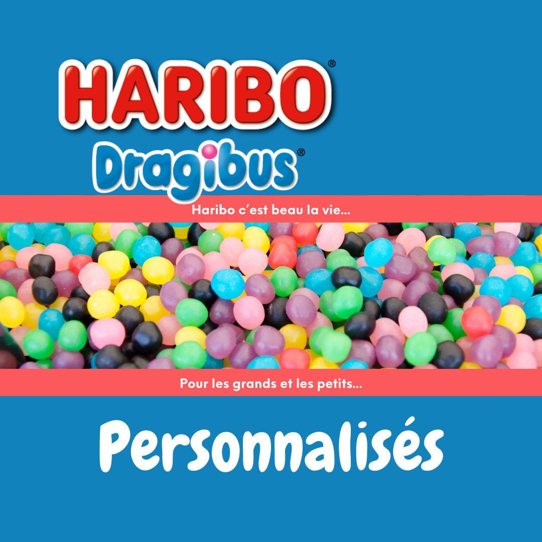 Haribo Dragibus emballage personnalisé Anniversaire - Etsy France