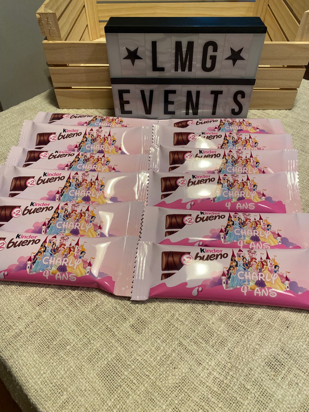 Personalized Kinder Bueno | Birthday, Wedding, Baptism, Events | 100% ...