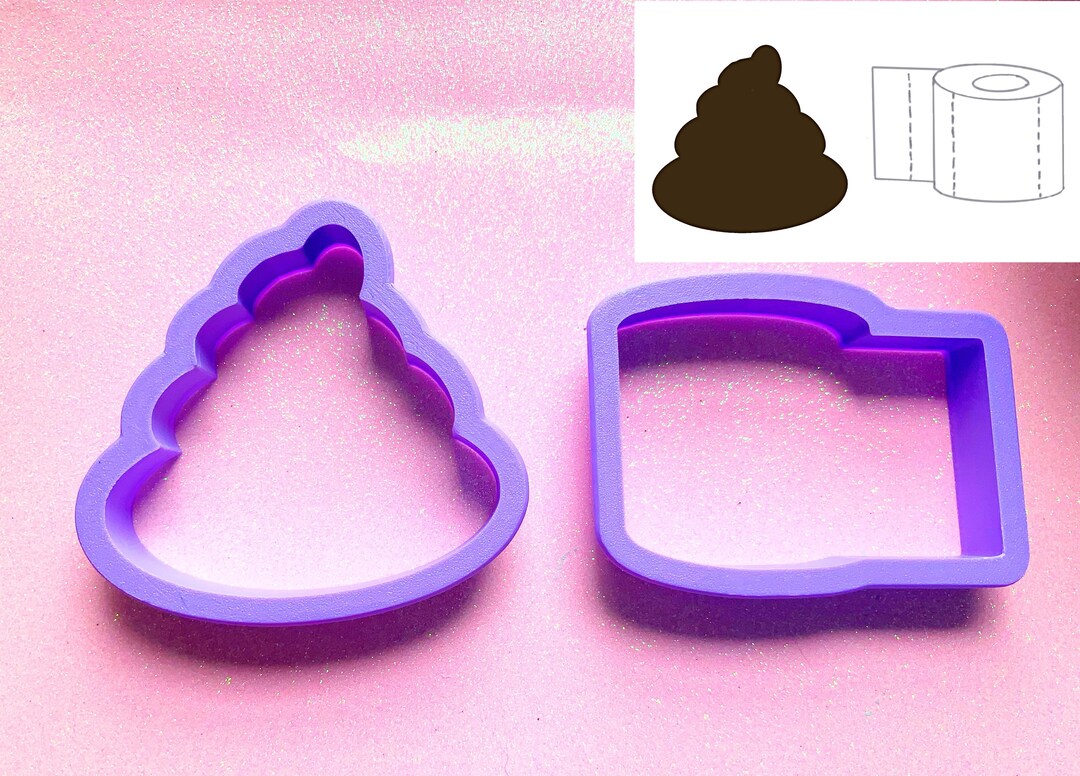 Poop and Toilet Paper Cookie Set - Etsy