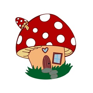 Cute Mushroom House Cookie Cutter - Etsy