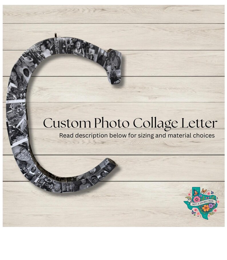 Personalized Photo Letter Collage Custom Letter, Number, Name or Word ...