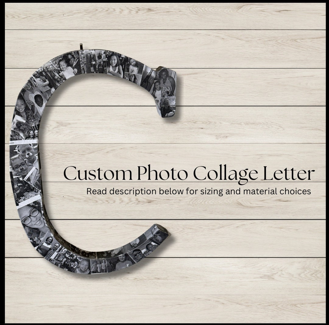 Personalized Photo Letter Collage Custom Letter, Number, Name or Word ...