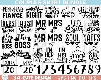 Couples Shirt Svg | Etsy