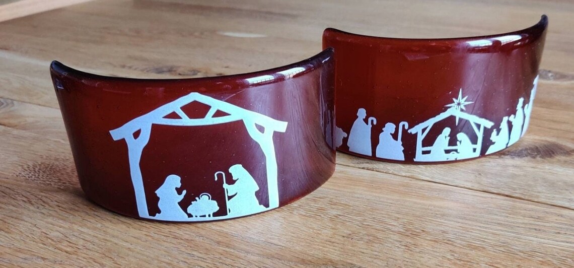 Nativity Scene Waterslide Decal. Manger, Star, Angel, Baby Jesus, Mary ...