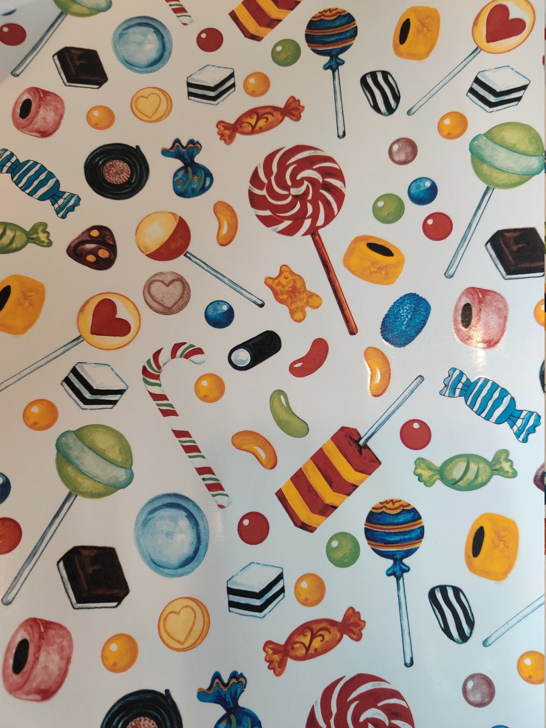 Ceramic or Glass Waterslide Decal - Sweets Pattern. Candy, Lolly ...