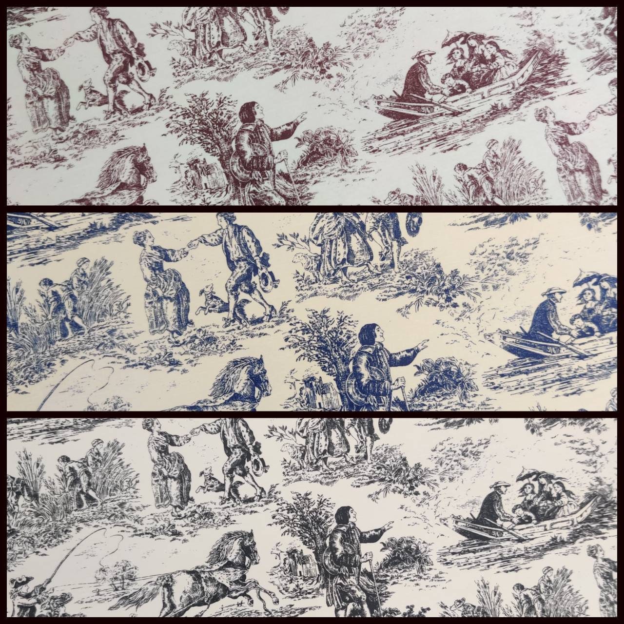 Traditional Line Drawing Scene. Riverside Picnic Victorian - Etsy